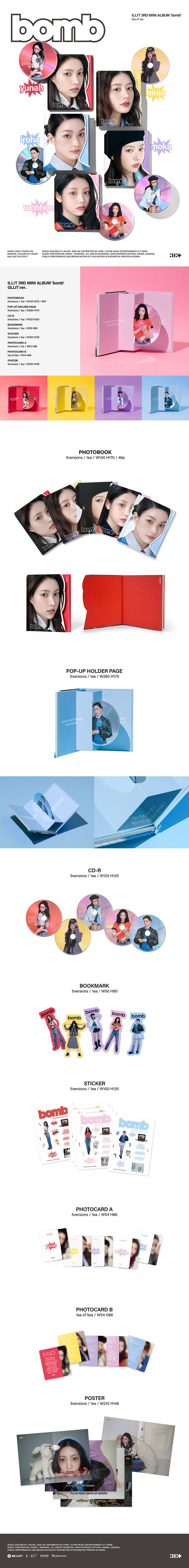 ILLIT - bomb (GLLIT version) (3rd Mini Album) - CATCHOPCD